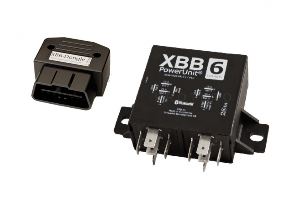 XBB Dongle & powerunit 6kanals relé Ekstralysstyring | Etoshop